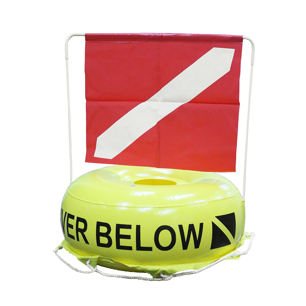 BU-1921-Professional Scuba Diving Diver Below Inflatable Float With ...