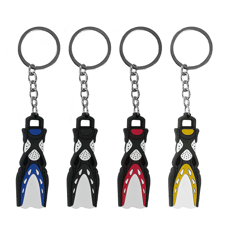 K-182-Custom Scuba Plastic Multi-purpose Swim Fin Style Keychain ...